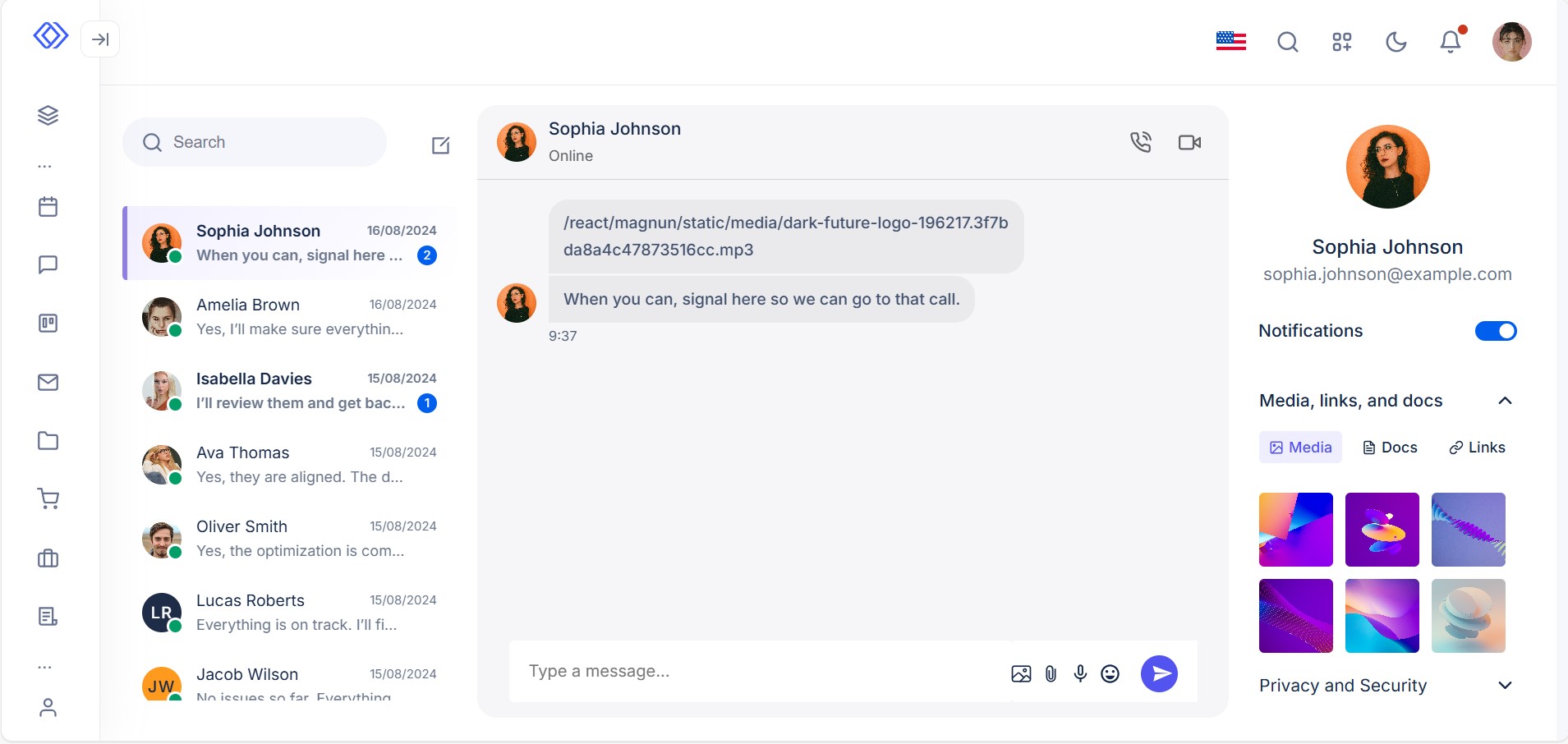 Magnun - React Admin Template